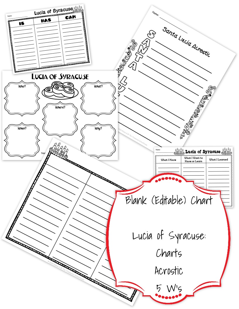 St. Lucia Day Activity Pack - Teacher Resource