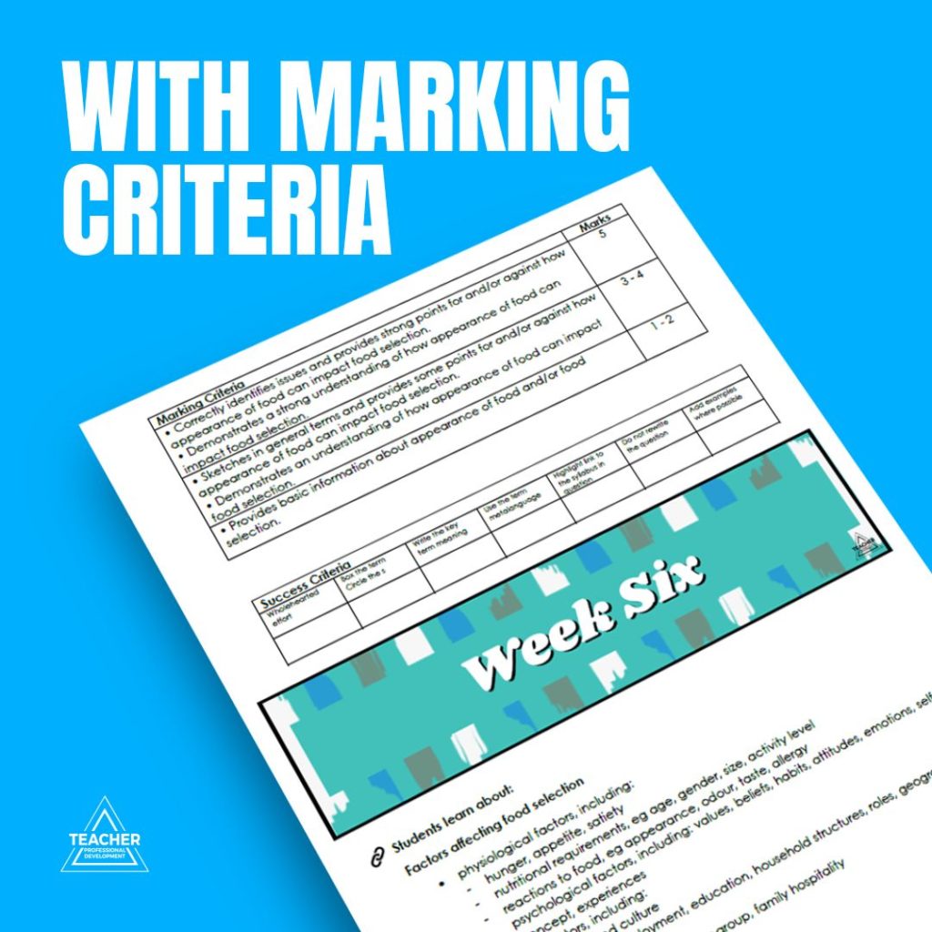 Preliminary Food Availability And Selection Homework Book Resource