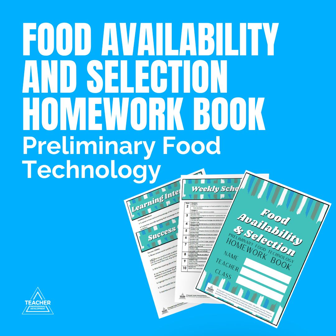 Stage 6 Food Technology - Teacher Professional Development