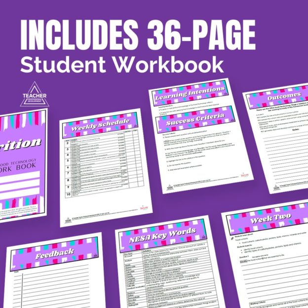 PRELIMINARY Nutrition Homework Book - Resource