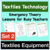 Textiles Technology Emergency Lessons Set 2 - "Textiles Equipment ...