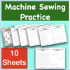 Sewing Machine Practice Sheets for Textiles Classes - Teacher ...