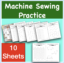 Sewing Machine Practice Sheets for Textiles Classes - Teacher ...