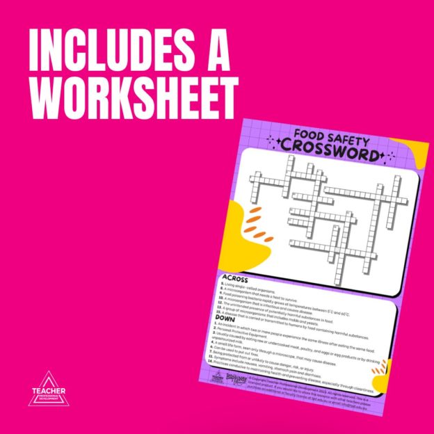 Food Safety Crossword - Teacher Resource