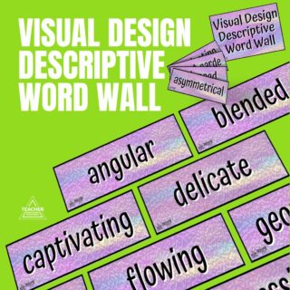 Visual Design Descriptive Word Wall - Teaching Resource