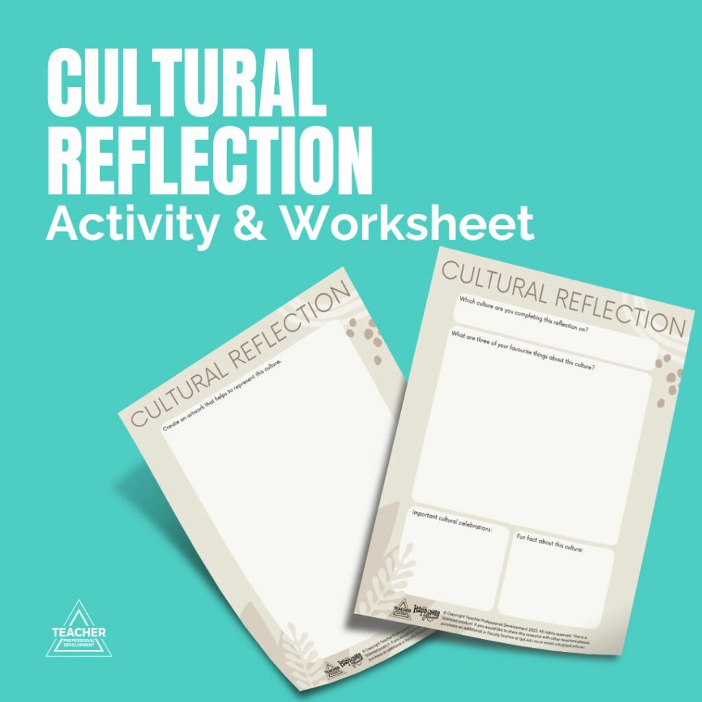 Cultural Reflection - Teaching Resource