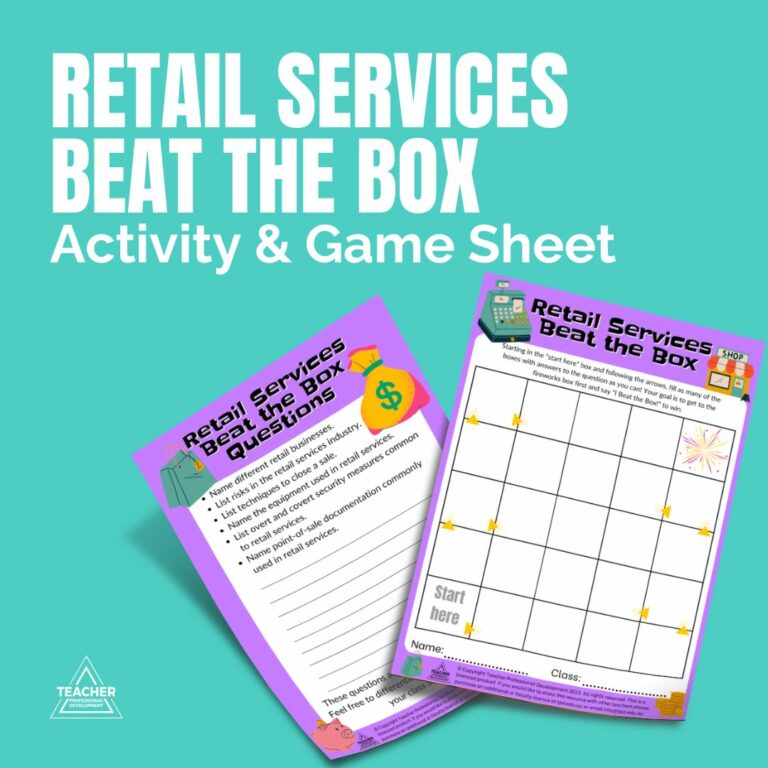 Retail Services Beat the Box - Teaching Resources