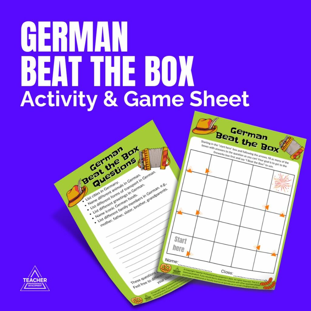 Metalwork Beat the Box - Teacher Resource Game