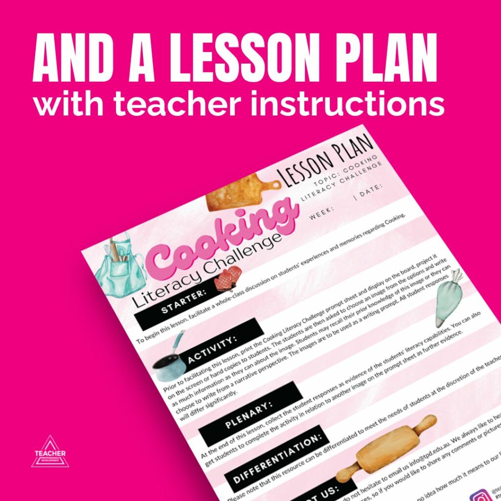 Cooking Literacy Challenge - Teaching Resources