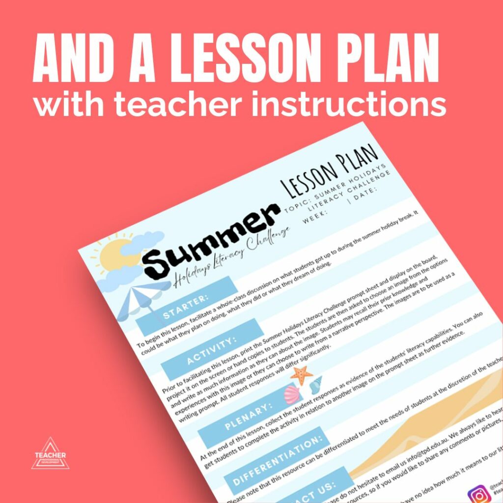 Summer Holidays Literacy Challenge - Teaching Resources