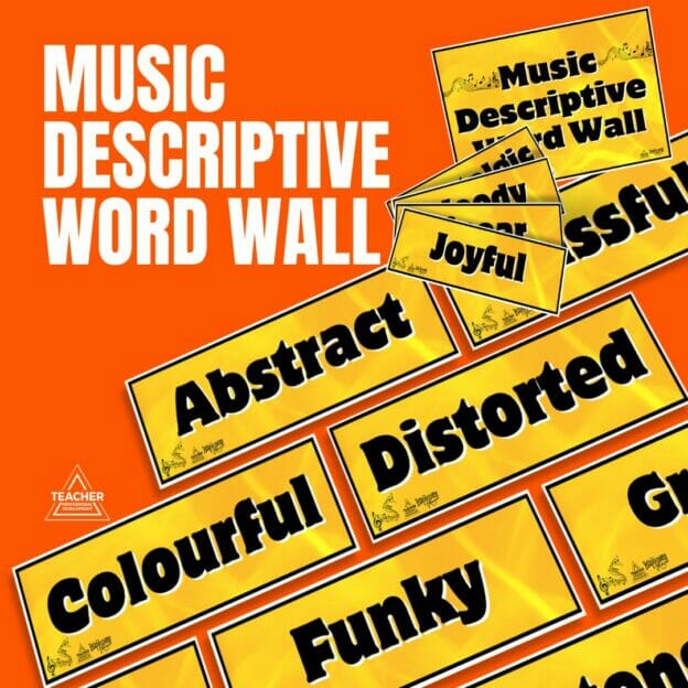 Visual Design Descriptive Word Wall - Teaching Resource