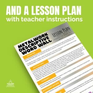 Metalwork Descriptive Word Wall - Teaching Resource