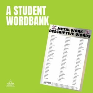 Metalwork Descriptive Word Wall - Teaching Resource