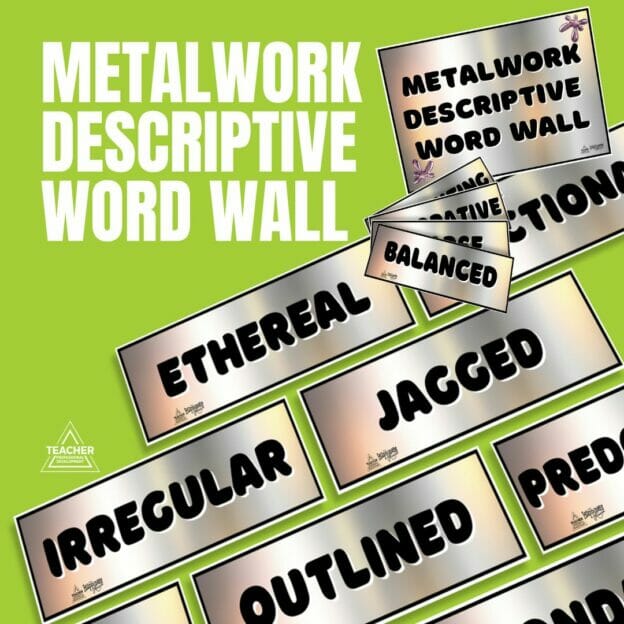 Metalwork Descriptive Word Wall - Teaching Resource