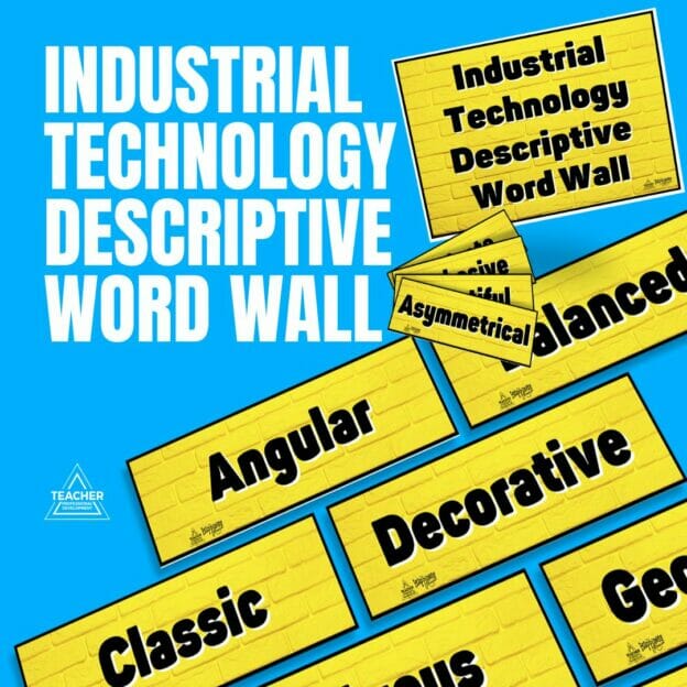 Industrial Technology Descriptive Word Wall - Teaching Resource