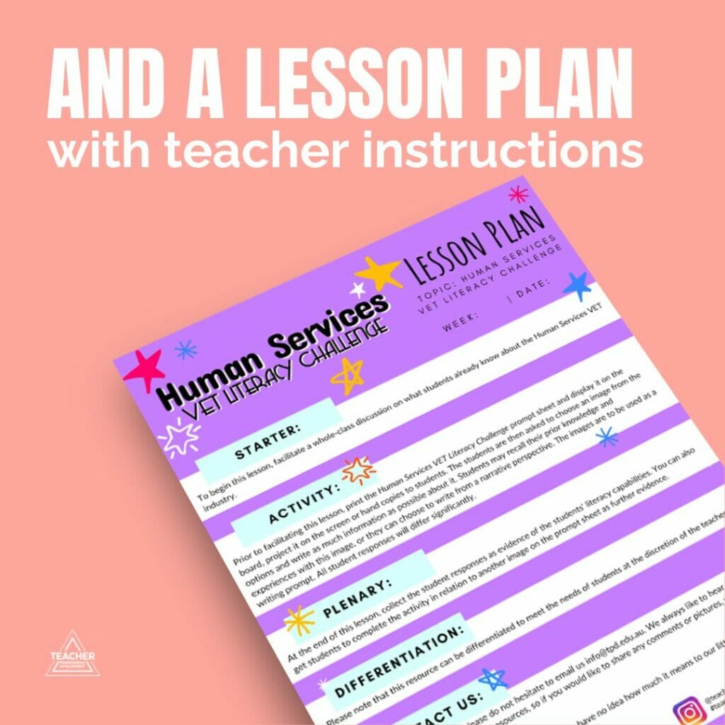 Human Services VET Literacy Challenge - Teaching Resource