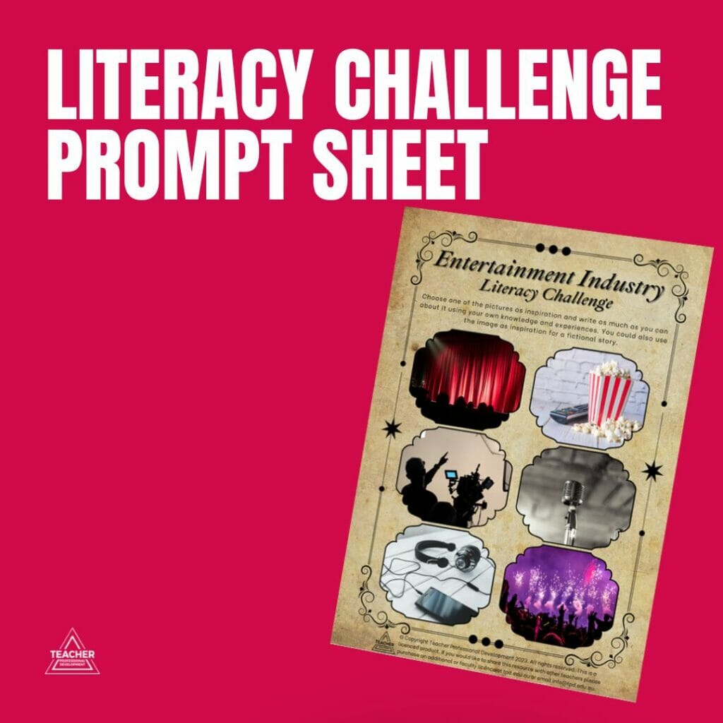Entertainment Industry VET Literacy Challenge - Teaching Resource