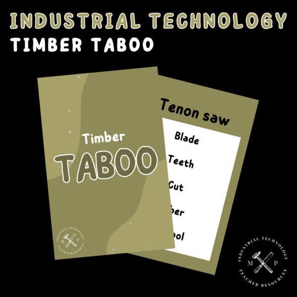 Industrial Technology Timber Pictionary Cards - Teacher Professional ...