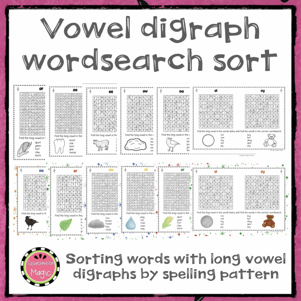 Long vowel wordsearch sort - literacy worksheets - Teacher Professional ...