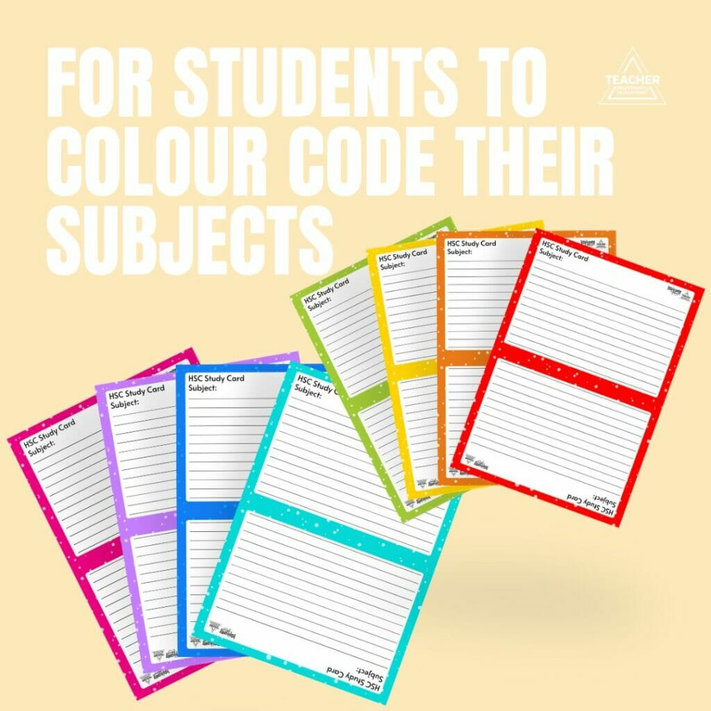 HSC Study Templates - Teaching Resource