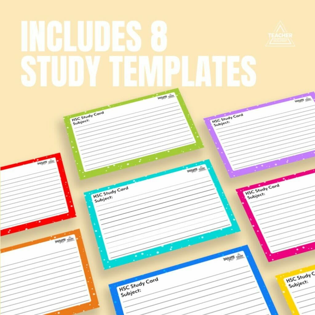 HSC Study Templates - Teaching Resource