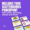 Food Scattergories - Teacher Professional Development