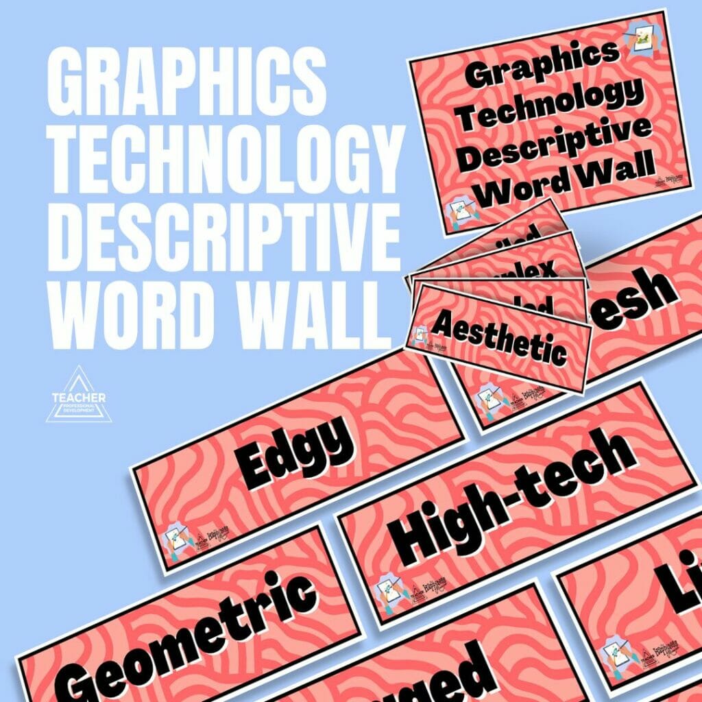 Graphics Technology Descriptive Word Wall Teaching Resource