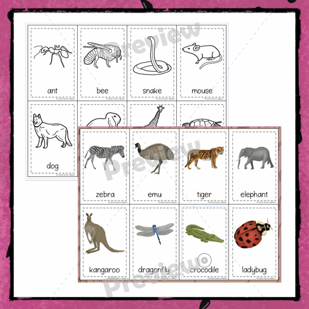 Animal syllable counting game and sorting - phonological awareness ...