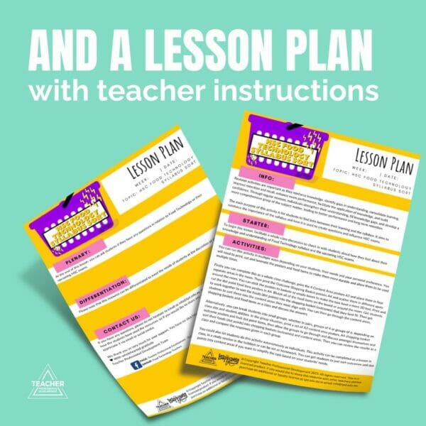 HSC Food Technology Syllabus Sort - Resource