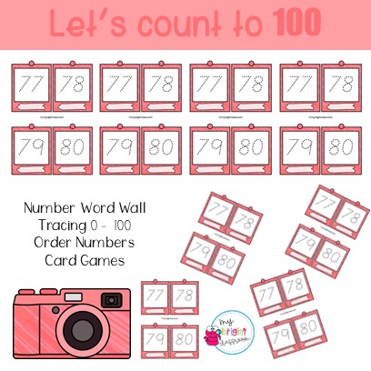 Number Tracing Fun: Camera Action 0 to 100 - Teacher Professional ...