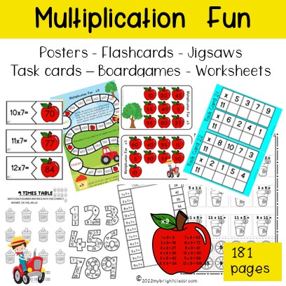 Multiplication Activities - Teacher Professional Development