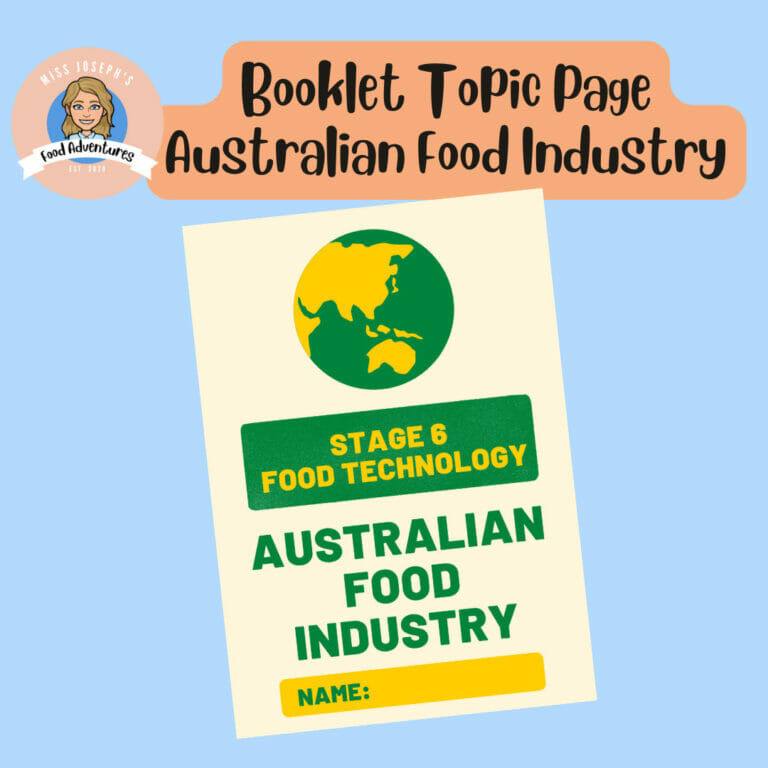Food in Australia Assessment Task Pack - Teacher Professional Development