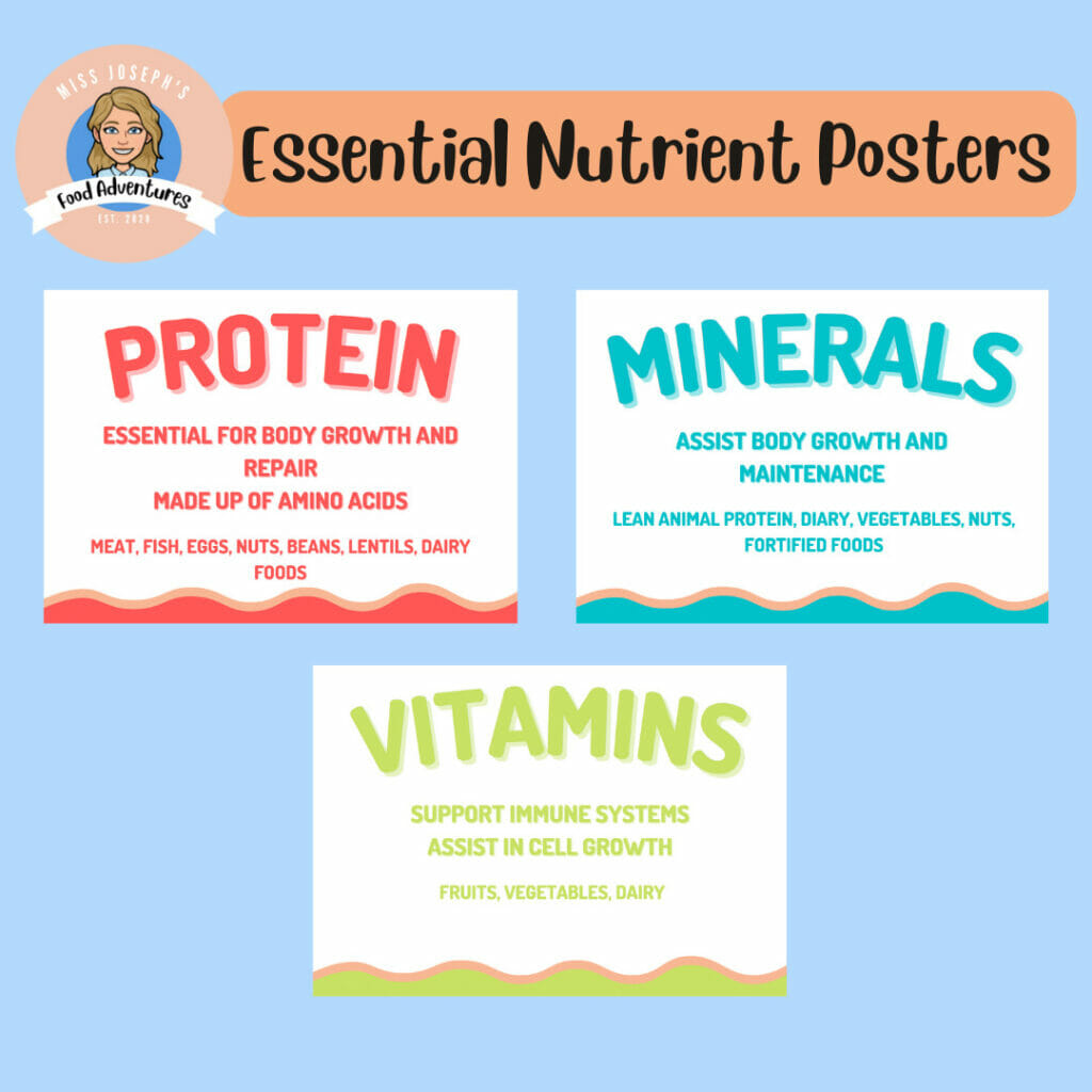 Essential Nutrient Poster Pack - Teacher Professional Development