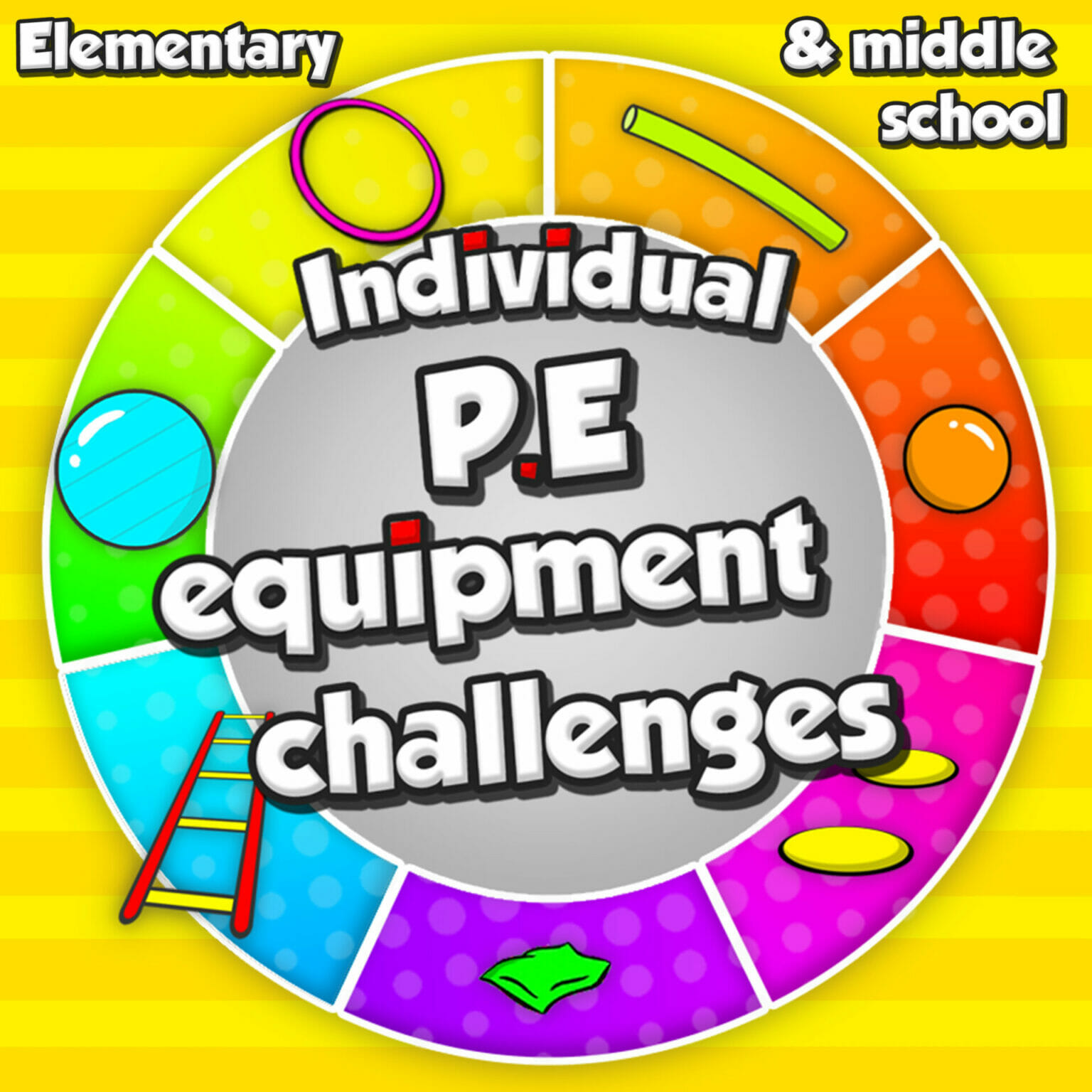 Individual PE equipment challenges - Task cards for sport skill ...