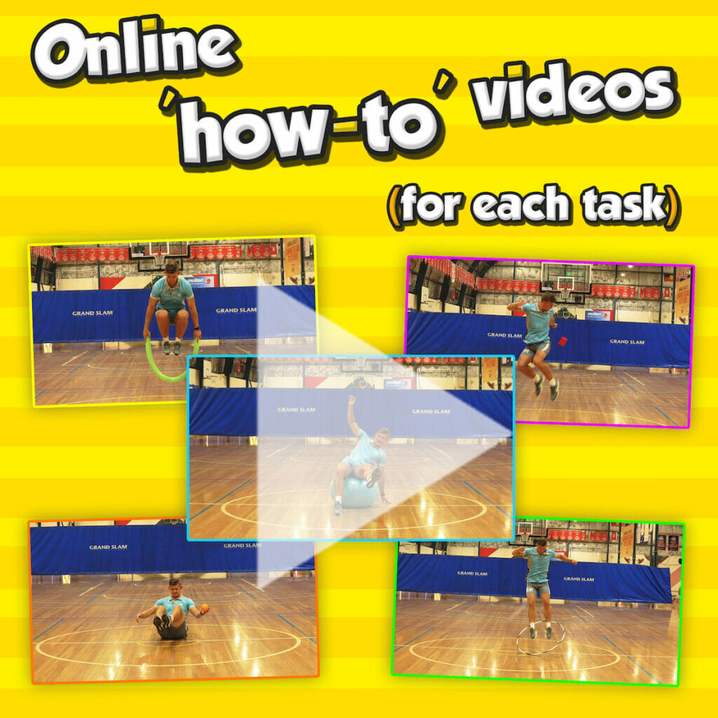 Individual PE equipment challenges - Task cards for sport skill ...