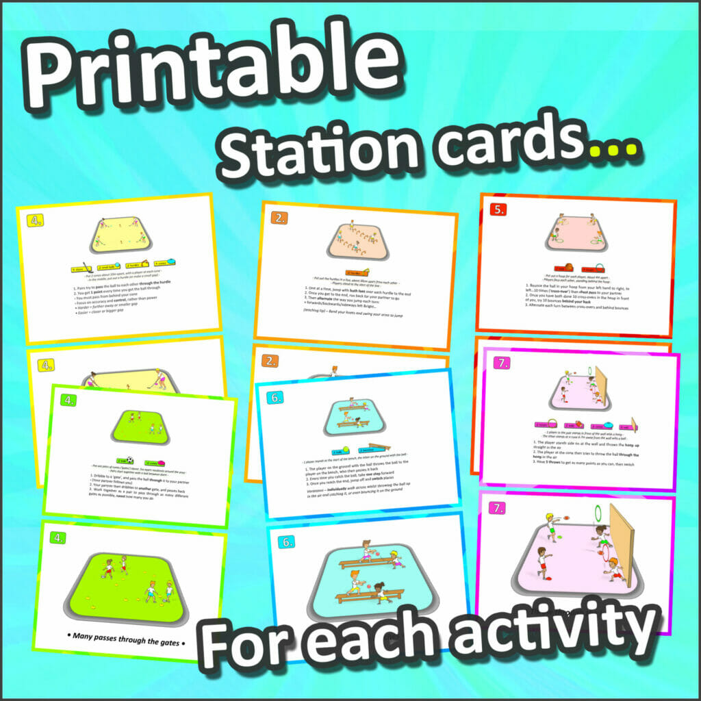 PE Games + Skill Stations: 50 activities for physical education - Grade ...
