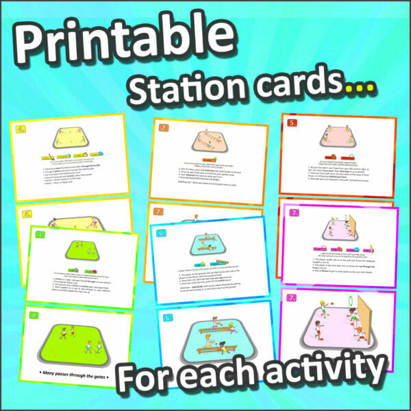 PE Games + Skill Stations: 50 activities for physical education - Grade ...