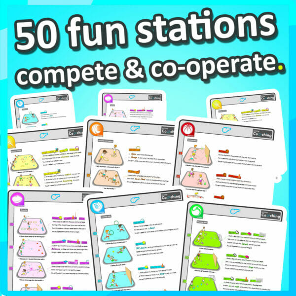 PE Games + Skill Stations: 50 activities for physical education - Grade ...