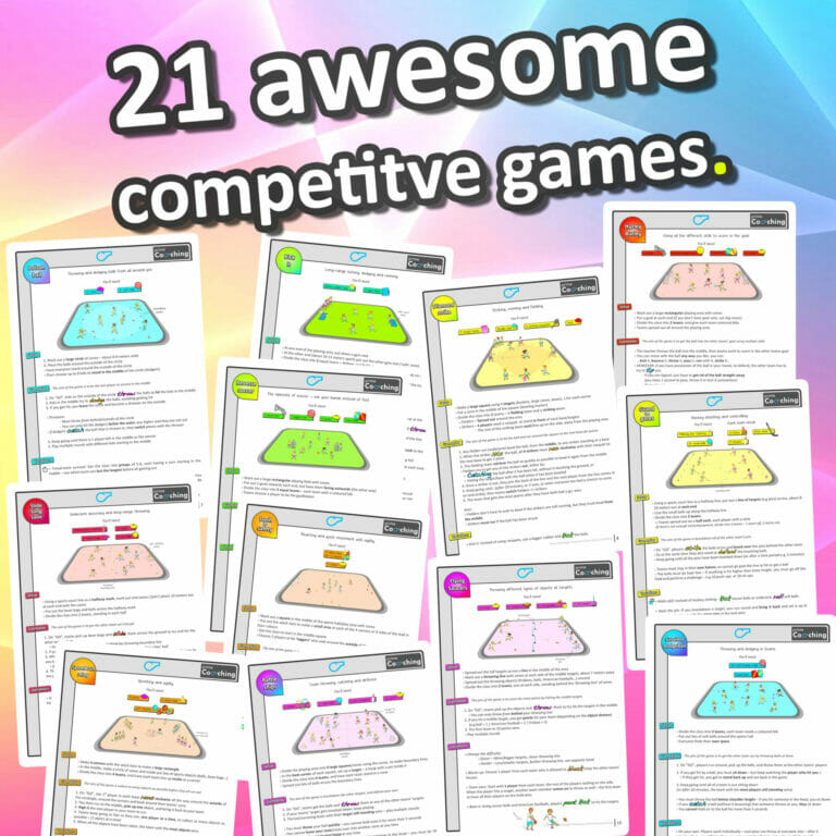 PE Team Games - 21 Physical education sport activities (for grades 3-6 ...