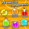 Fitness Circuit Station cards - 36 PE gym activities: Primary ...