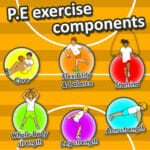 Fitness Circuit Station cards - 36 PE gym activities: Primary ...
