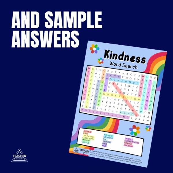 Word Search Kindness - Teaching Resource
