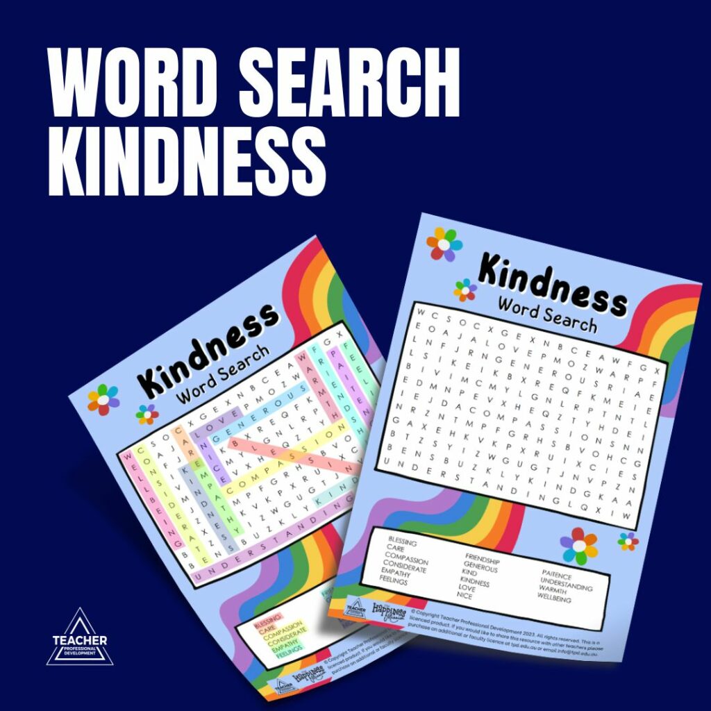 Word Search Kindness - Teaching Resource