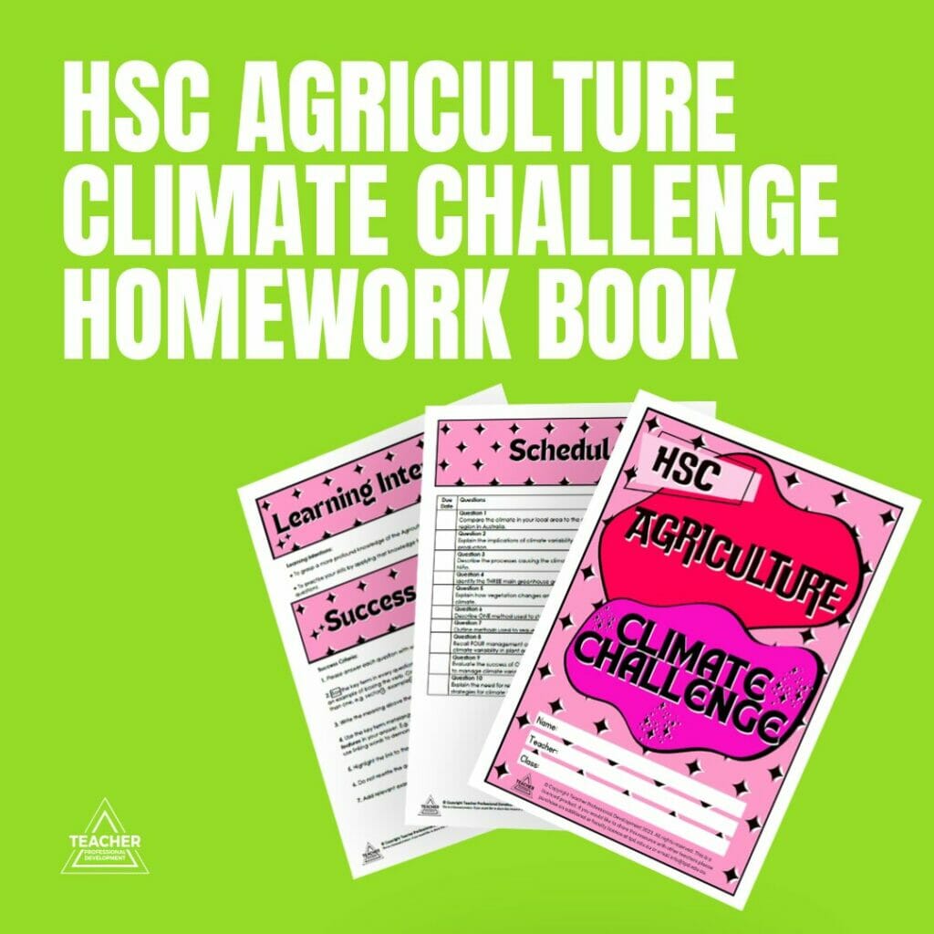 HSC Agriculture Climate Challenge Elective Homework Book