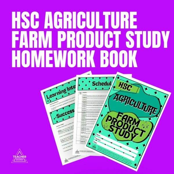HSC Agriculture Farm Product Study Homework Book- Resource