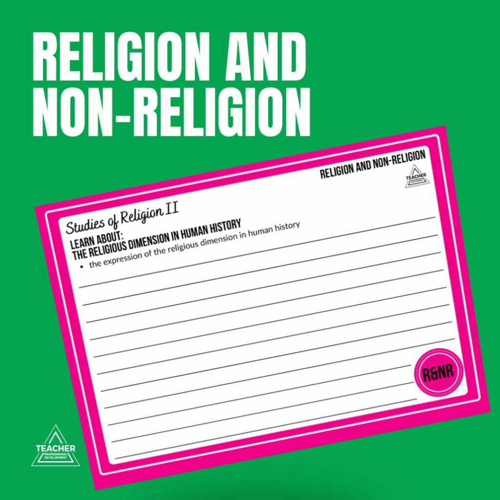 HSC Studies of Religion II Study Templates - Teaching Resource