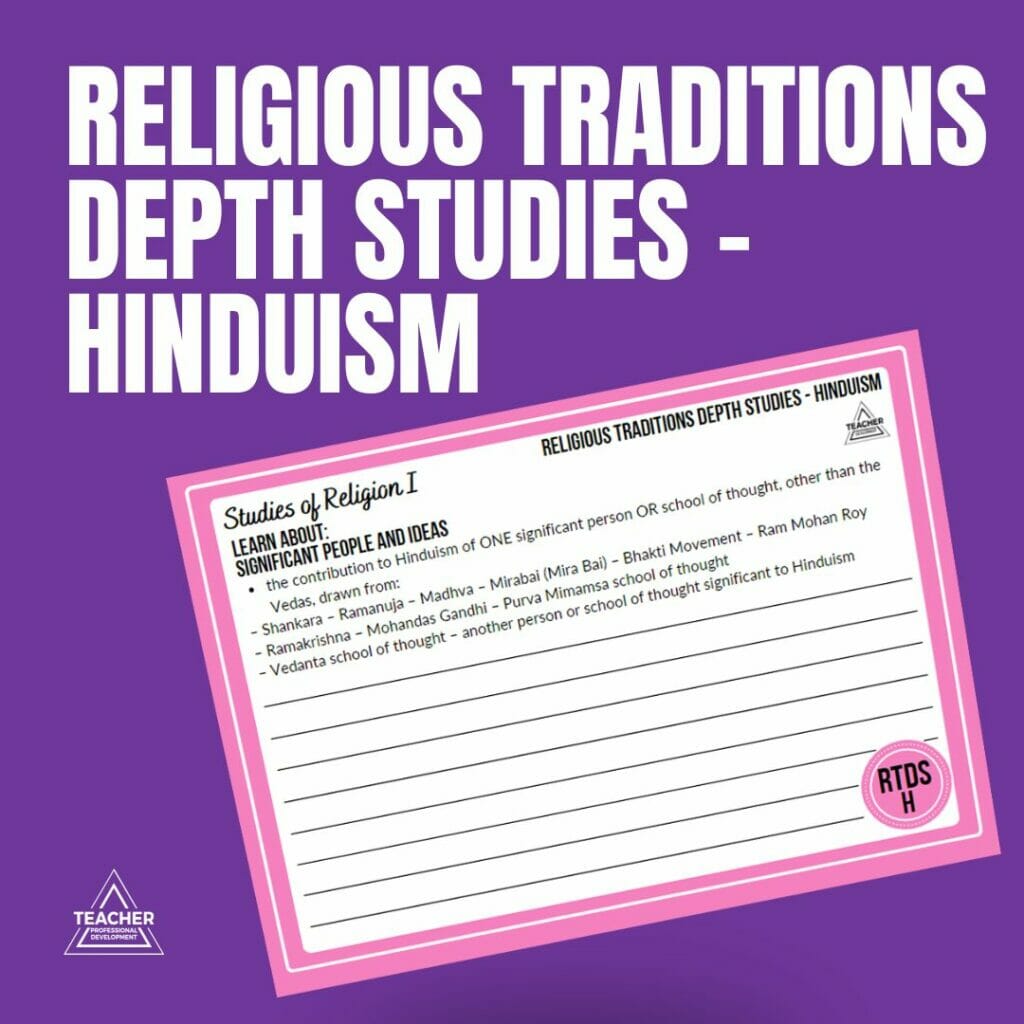 HSC Studies of Religion I Study Templates - Teaching Resource