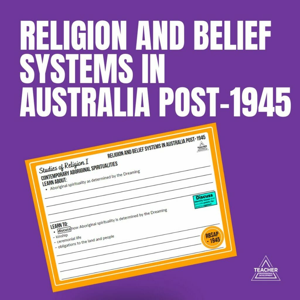 HSC Studies of Religion I Study Templates - Teaching Resource