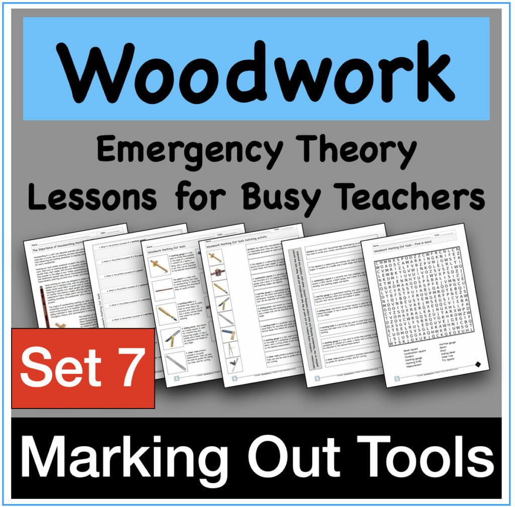 Woodwork Lessons - Set 7 - "Woodwork Marking Out Tools" - Teacher ...