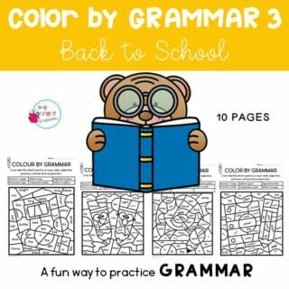 Color by Number Grammar Worksheets - Teacher Professional Development